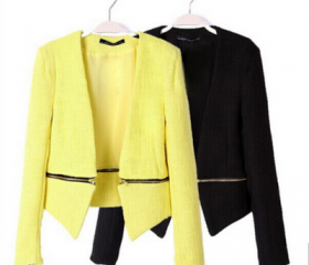 Fashion V-neck Long-sleeved Jacket #er103009 on Luulla