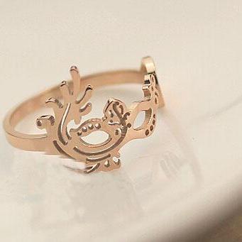 Mask Mask Rose Gold Ring Mk090902mk on Luulla