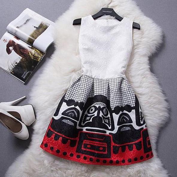 Slim Sleeveless Vest Princess Dress #we41109po on Luulla