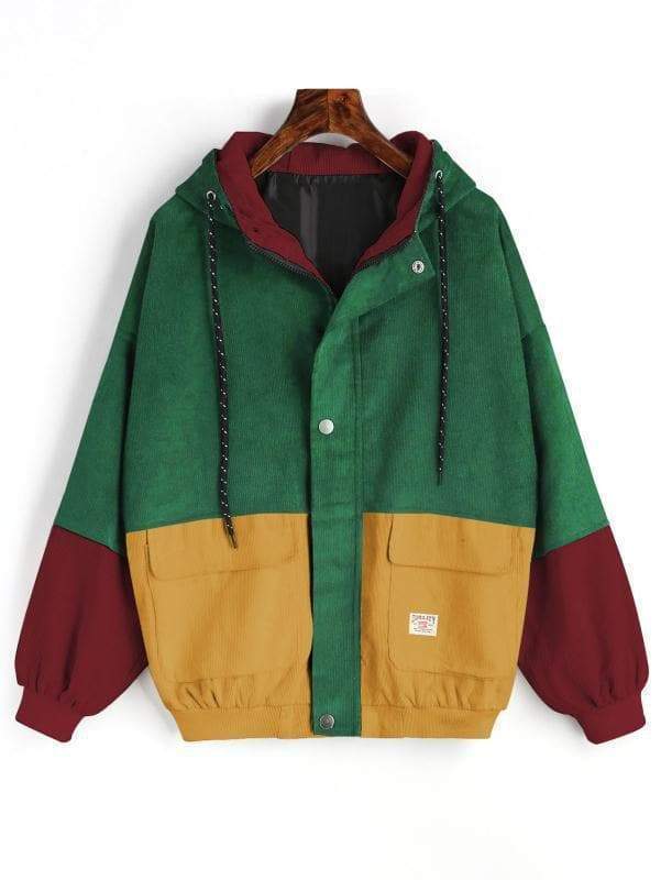Vintage Loose Hooded Jacket on Luulla