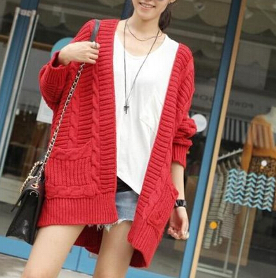Bat Sleeve Loose Cardigan Sweater #ad100408hk on Luulla