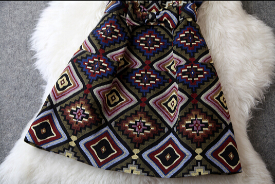 Retro Round Neck Vest Dress #er122408 on Luulla